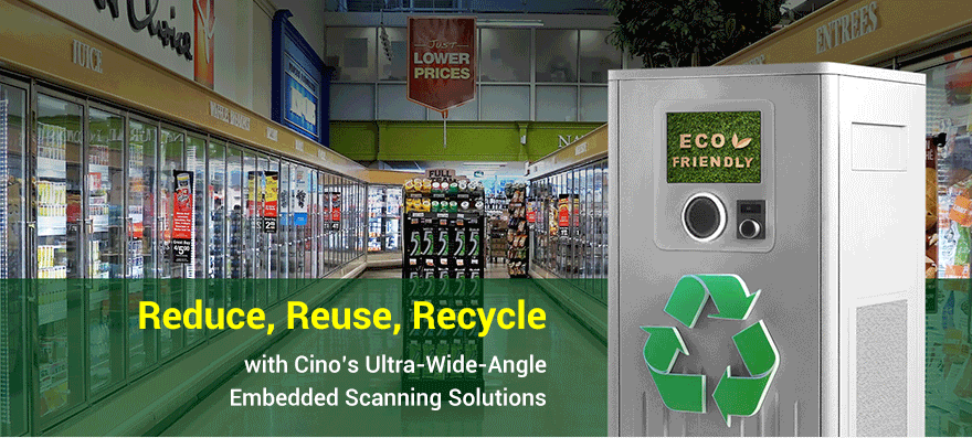 Reduce, Reuse, Recycle with Cino's Ultra-Wide-Angle Embedded Scanner